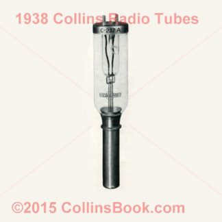 1938 Collins Radio Tubes - Collins Book Shop